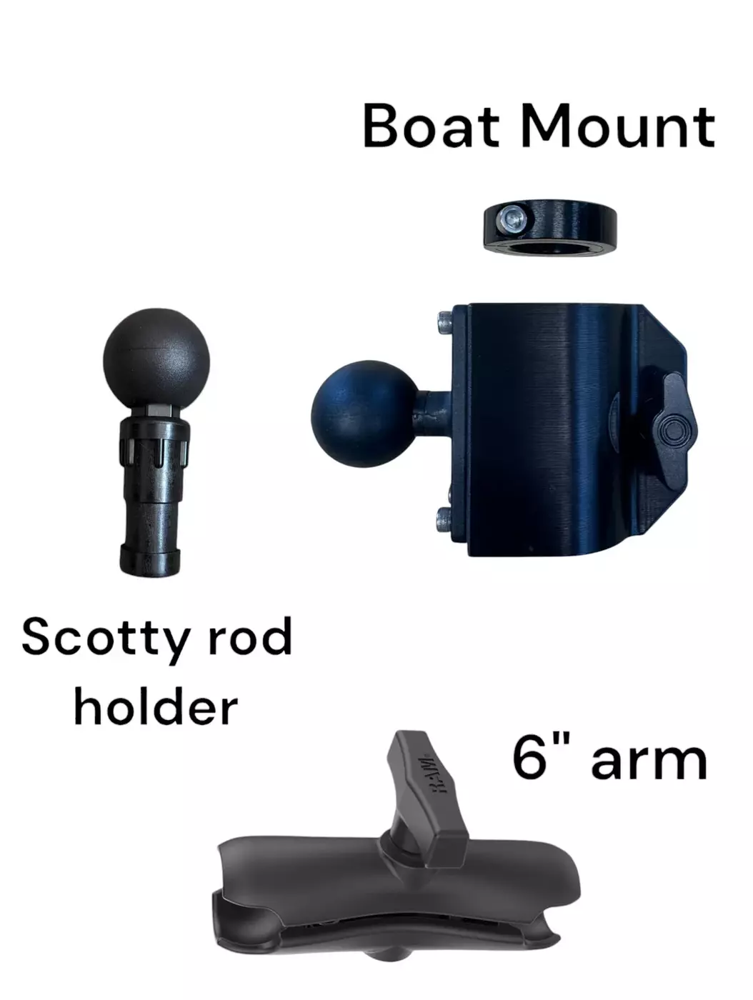 Summit Fishing Transducer Pole Boat Mount