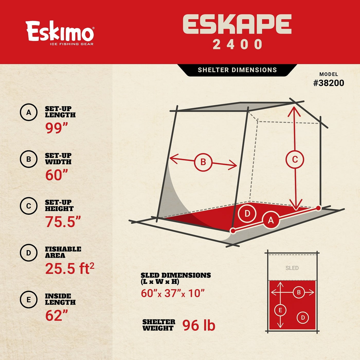 Eskimo Eskape 2400 Shelter