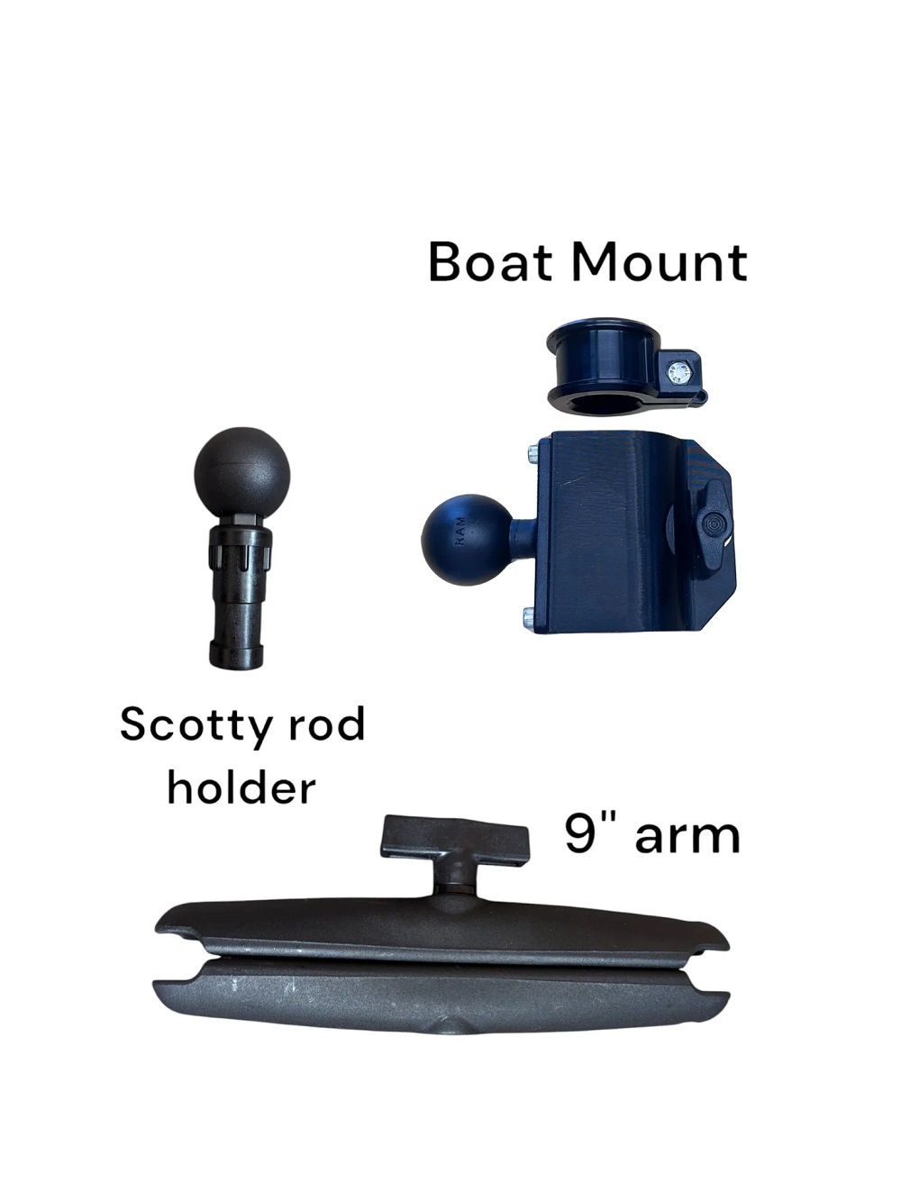 Summit Fishing Transducer Pole Boat Mount